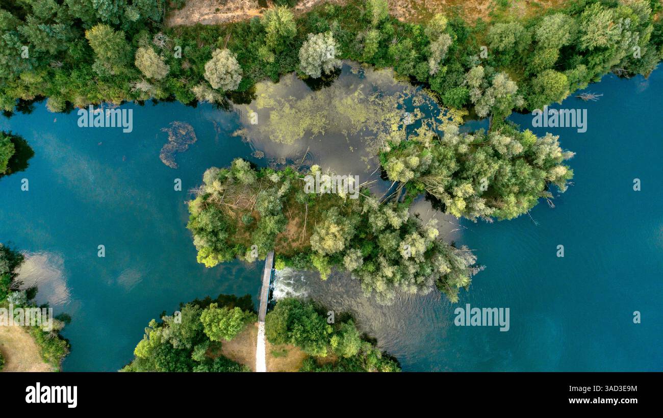 The outflow of the Brombachsee near Pleinfeld Stock Photo - Alamy