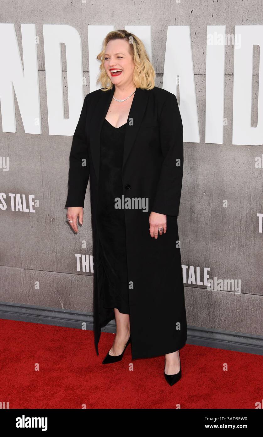 HOLLYWOOD, CALIFORNIA - APRIL 02: Elisabeth Moss attends Hulu's season ...