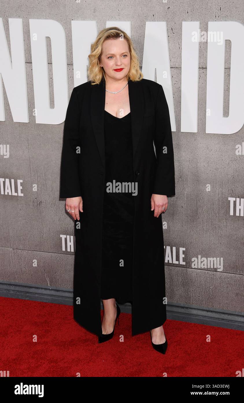 HOLLYWOOD, CALIFORNIA - APRIL 02: Elisabeth Moss attends Hulu's season ...