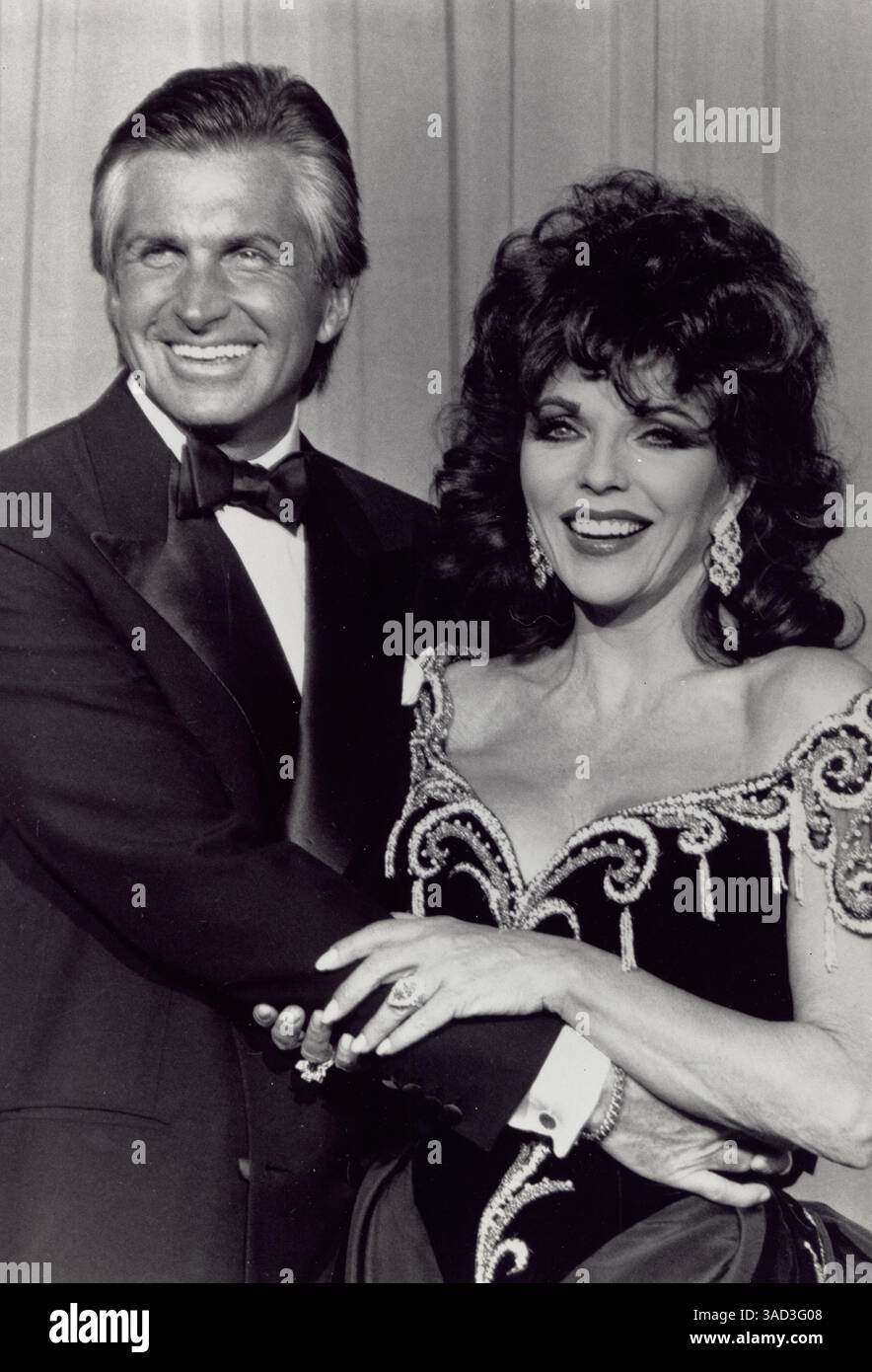 Joan collins george hamilton golden hi-res stock photography and images ...