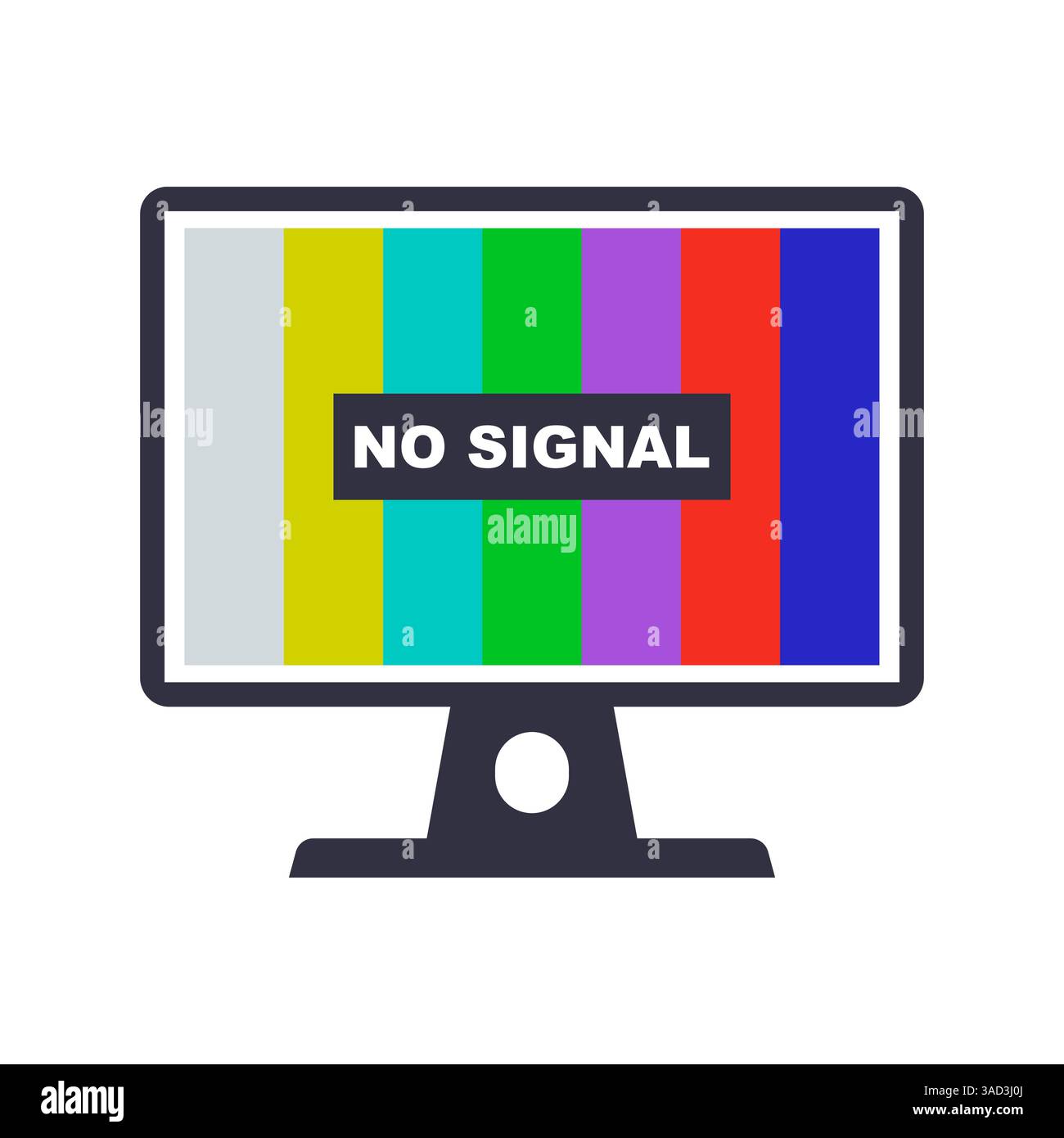 no TV signal. flat vector illustration Stock Vector Image & Art - Alamy