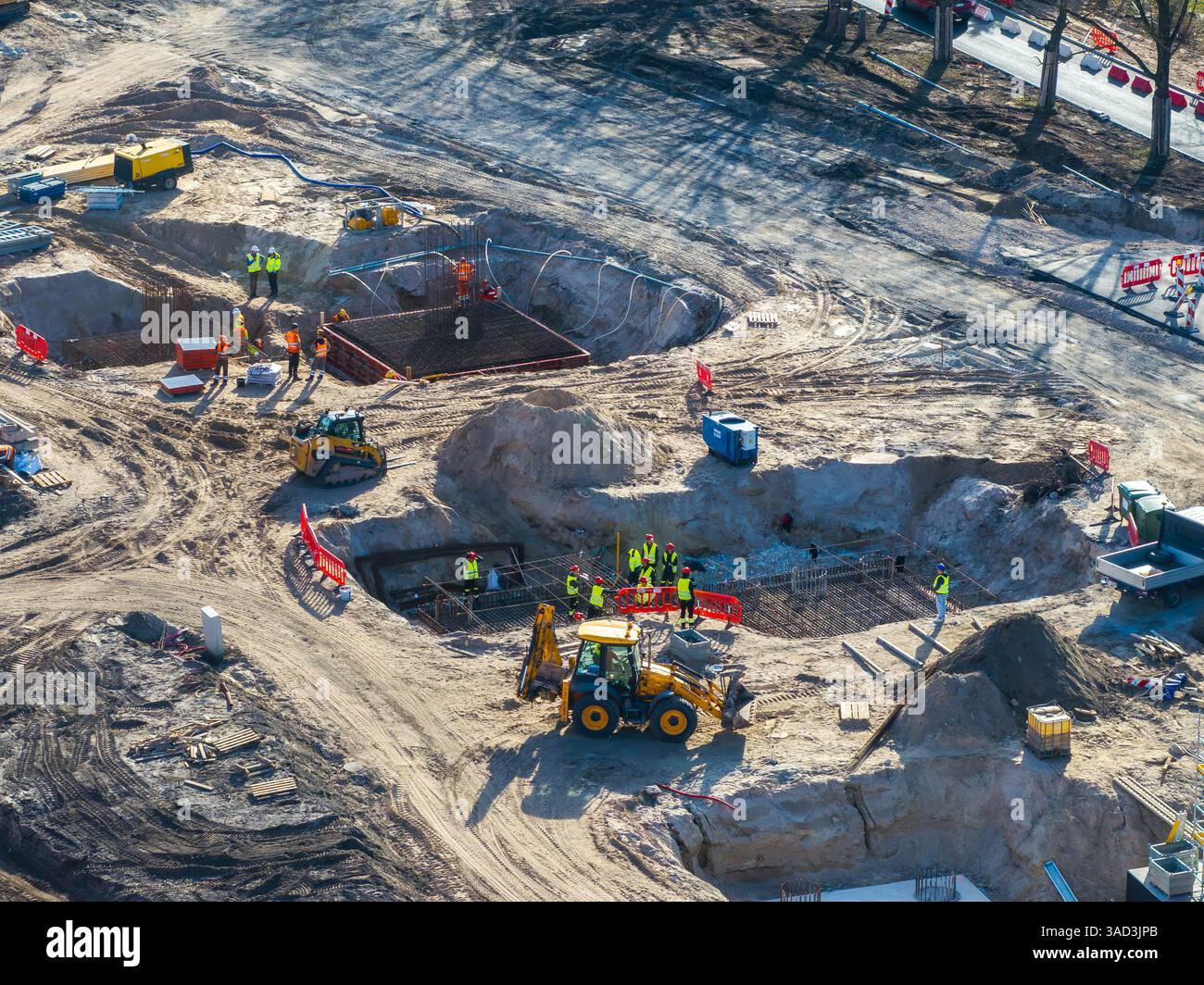 Active construction site in riga hi-res stock photography and images ...