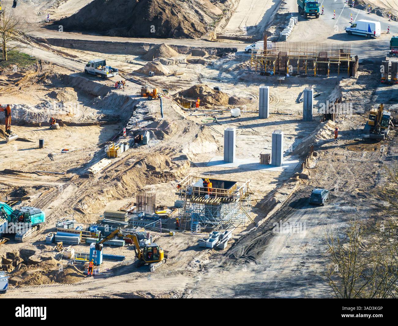 Active construction site in riga hi-res stock photography and images ...