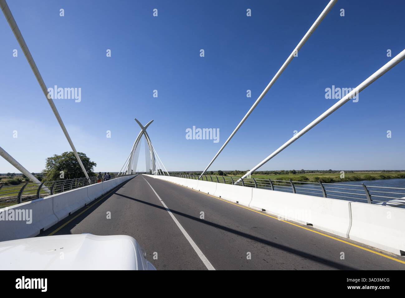 Mohembo Bridge, Okavango Bridge, North-West District, Botswana, Africa ...