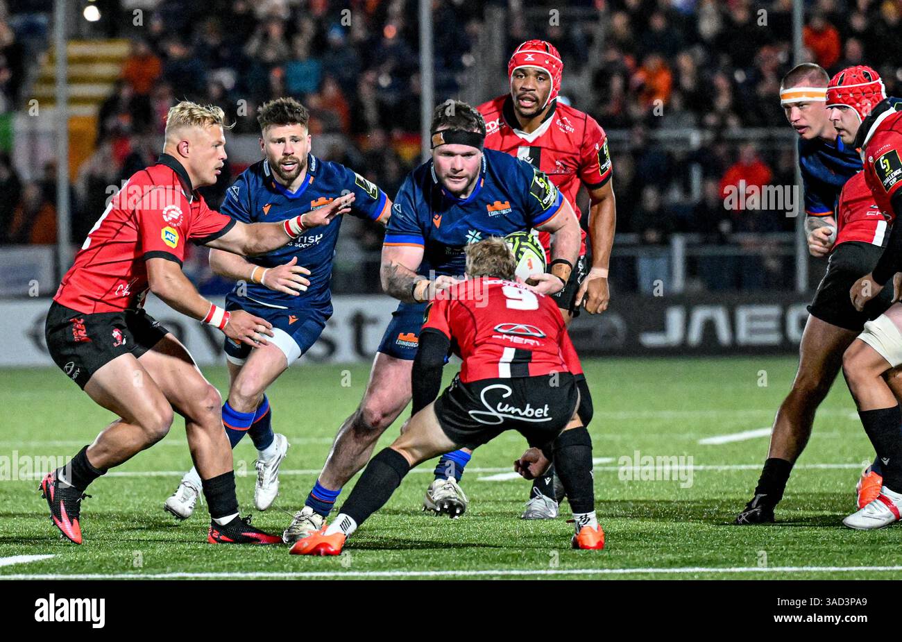 EPCR Challenge Cup Round of 16, Hive Stadium, Murrayfield Stock Photo ...