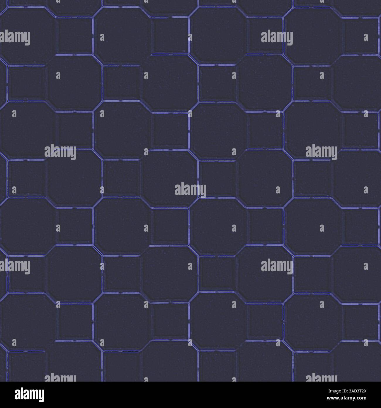 Seamless dark blue octagon pattern creating a modern and stylish ...