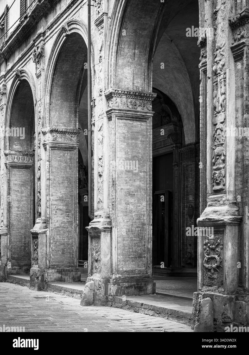 Italy, Bologna, Arcades, detail Stock Photo - Alamy