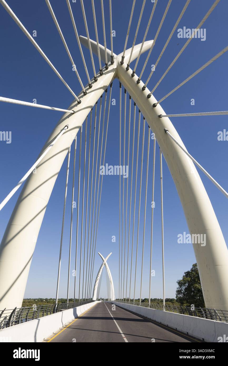 Mohembo Bridge, Okavango Bridge, North-West District, Botswana, Africa ...