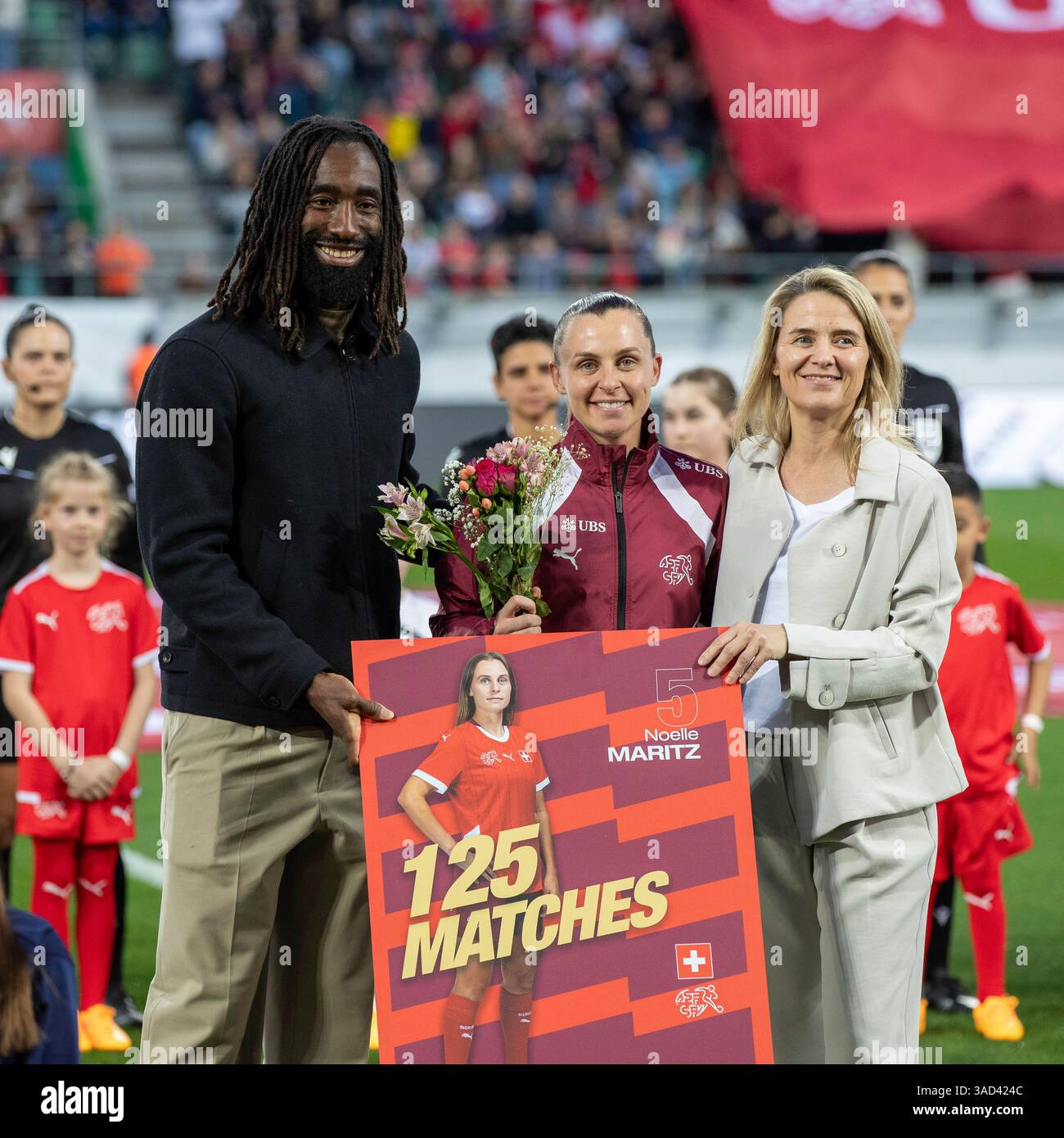 04/04/2025, St. Gallen, Kybunpark, UEFA Women's Nations League ...