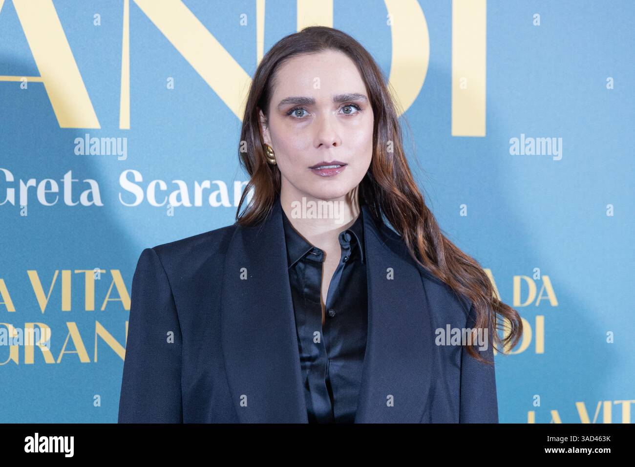 The actress Lucrezia Guidone attends the red carpet of the film "La ...