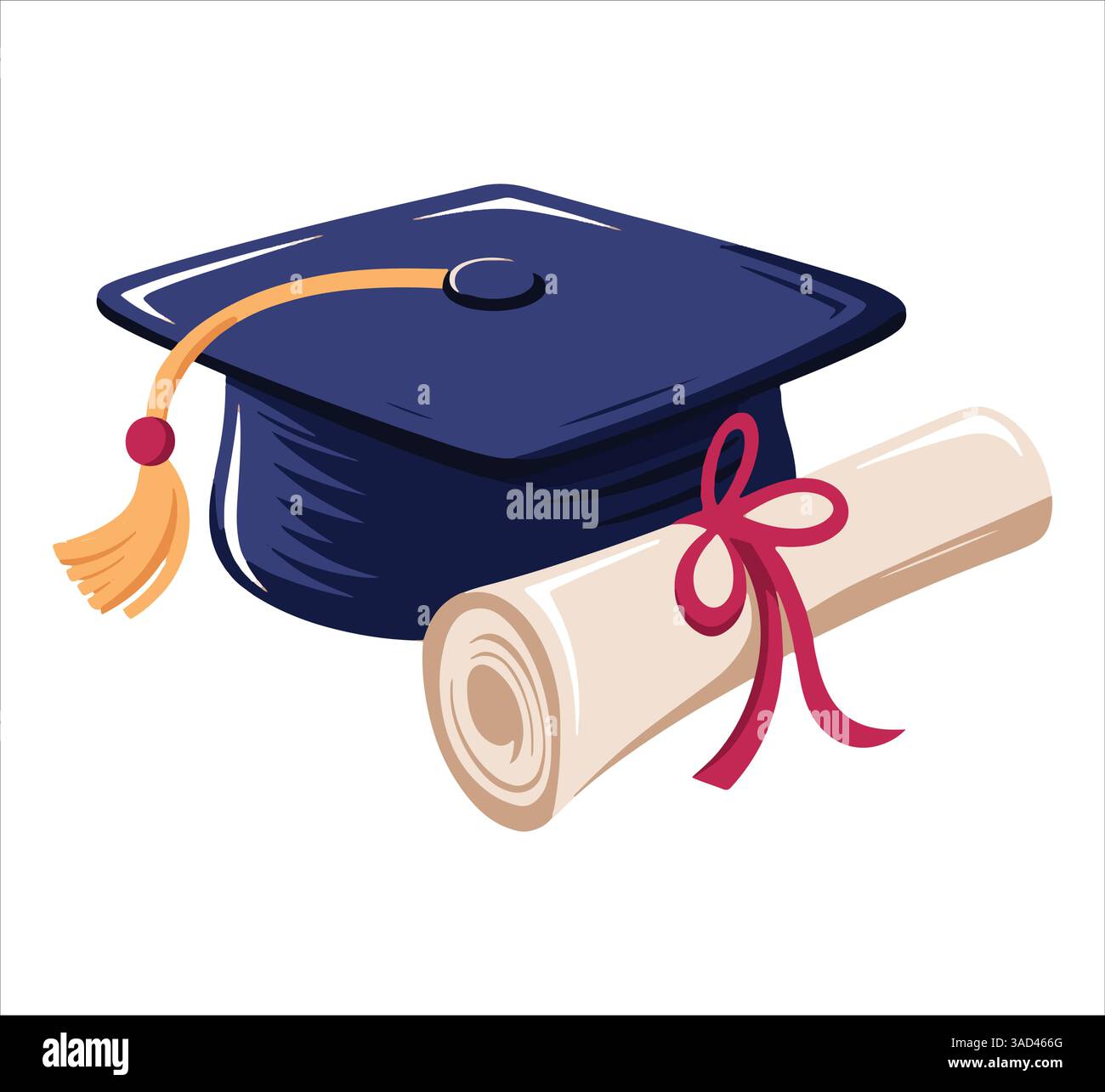 Certificate icon in flat Stock Vector Images - Alamy