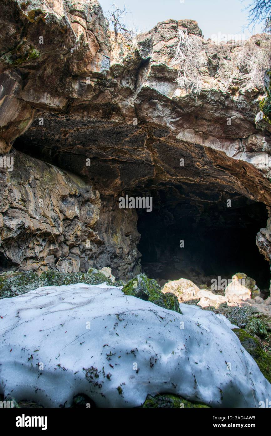 Lava Beds National Monument protects many different caves that were ...