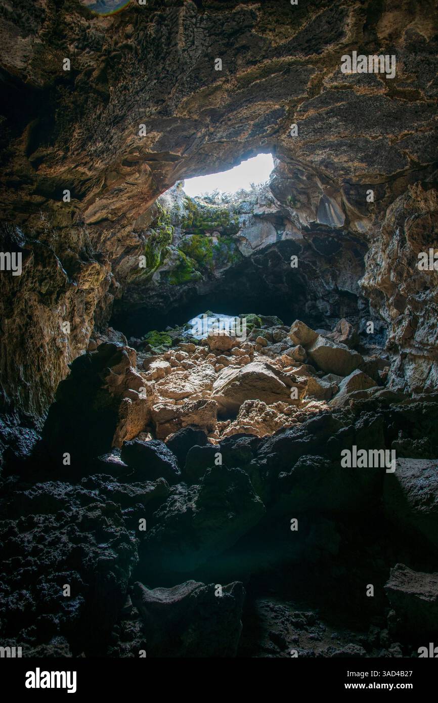 Lava Beds National Monument protects many different caves that were ...