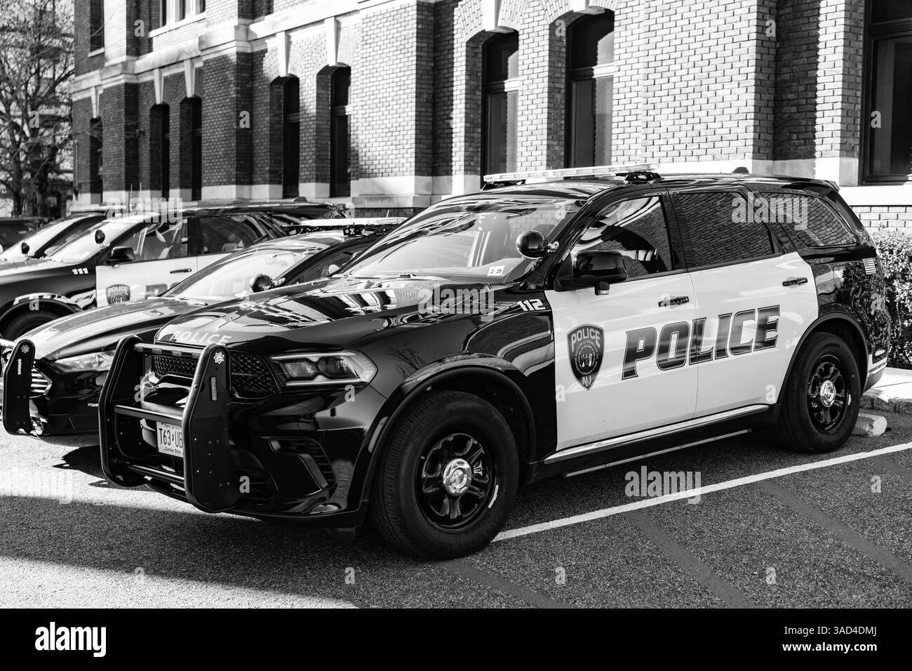 New York City, USA - March 25, 2024: Dodge Durango Police car parked ...