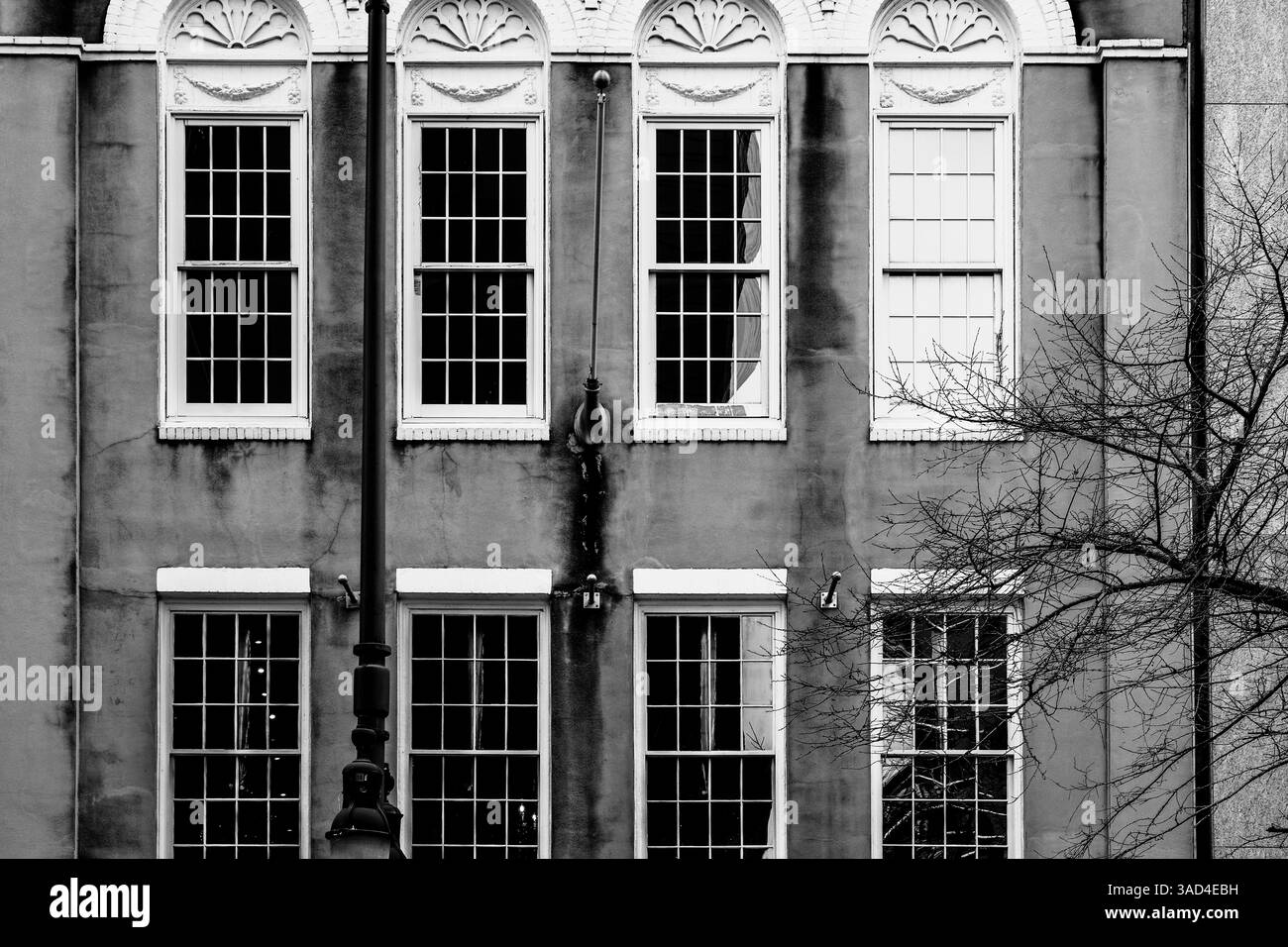 Ornaste but stained building facade in uptown Charlotte Stock Photo - Alamy