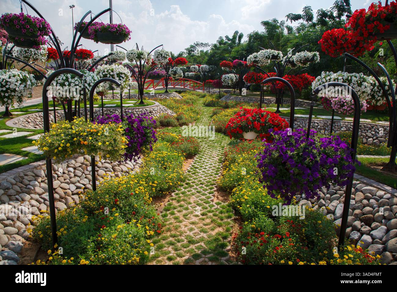 The beautiful colorful flowers and design inside the famous Miracle ...