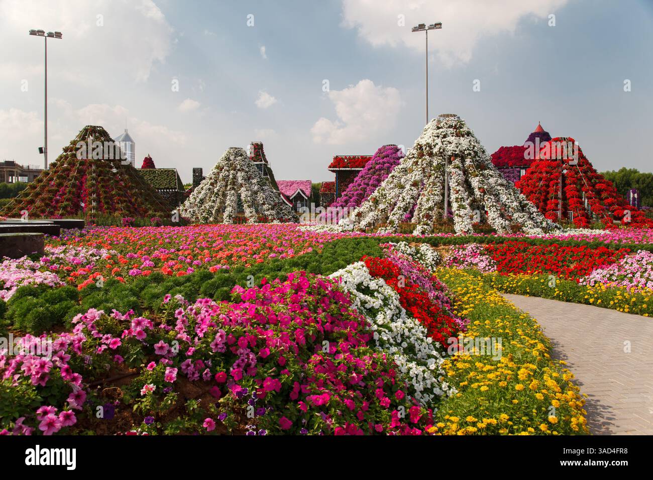 The beautiful colorful flowers and design inside the famous Miracle ...