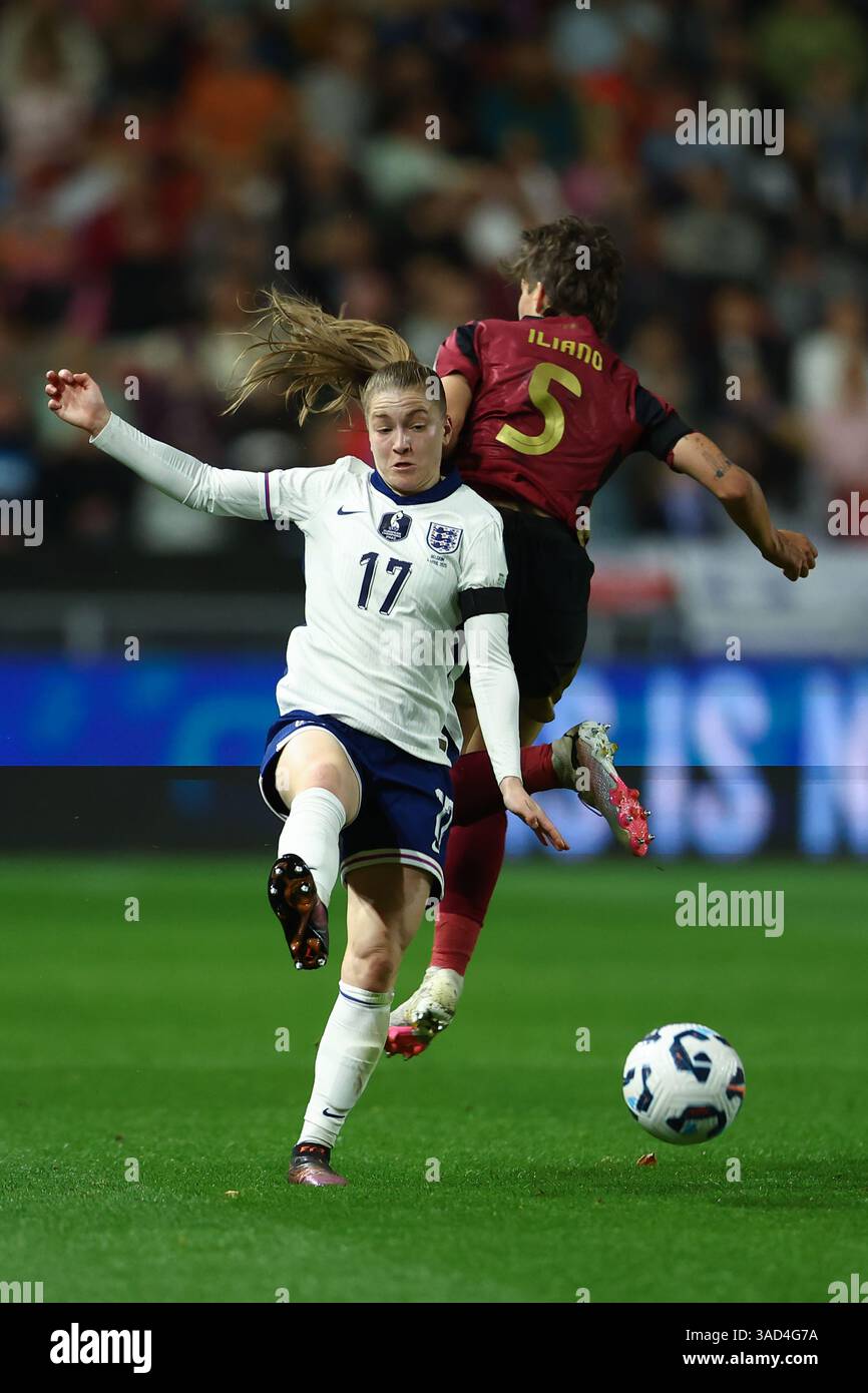 Bristol, UK. 4th Apr, 2025. during the England v Belgium UEFA Women's ...