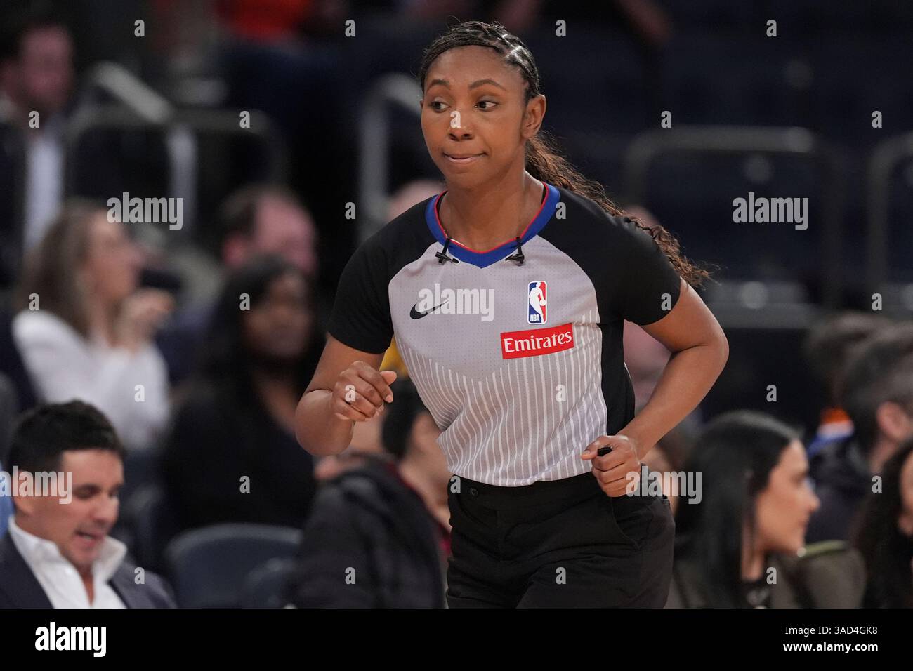 Referee Danielle Scott during the second half of an NBA basketball game ...