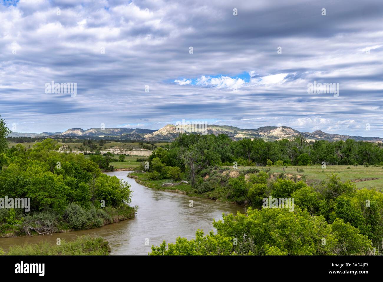 The Tongue River in the Custer National Forest, Montana, USA ...