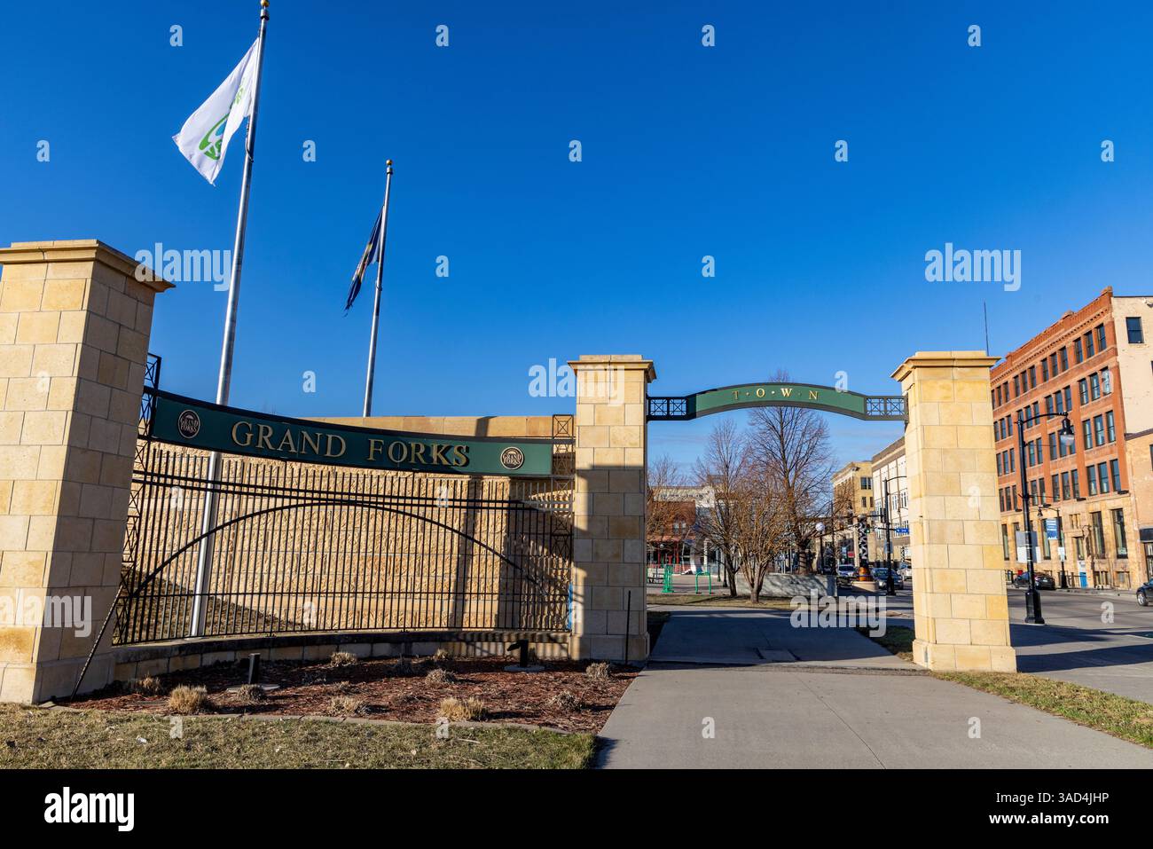 Downtown Grand Forks, North Dakota, USA. (Editorial Use Only Stock ...