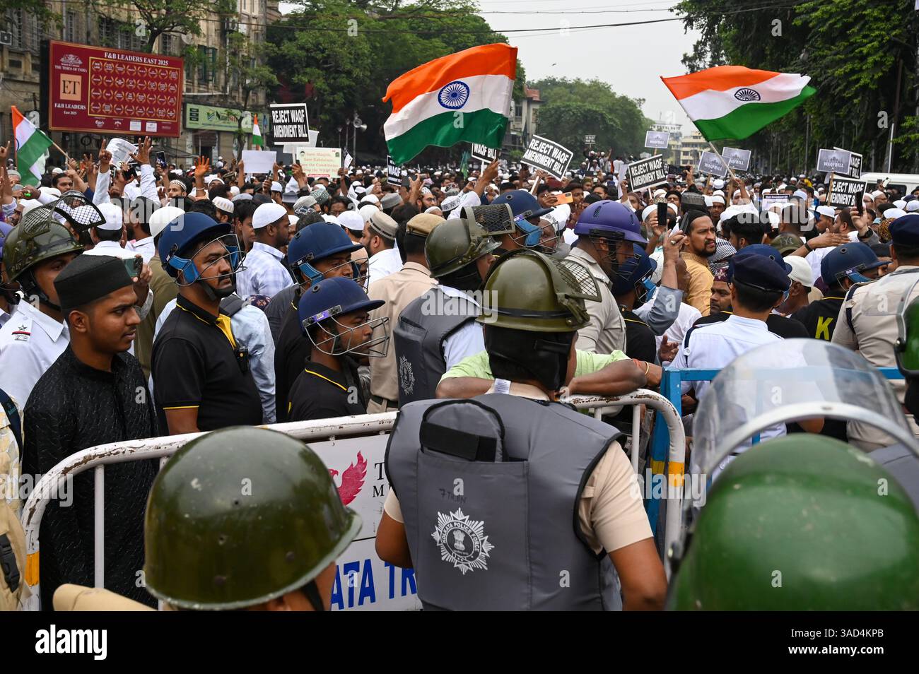 KOLKATA, INDIA - APRIL 4: Large numbers of security personnel were ...