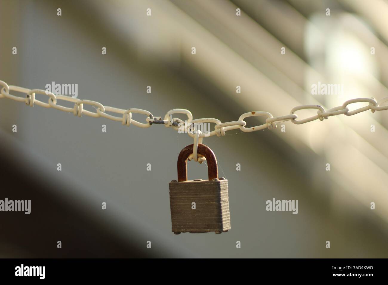 Chain and Lock Stock Photo - Alamy