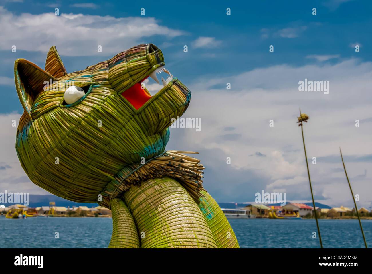 Uros Islands in Peru. Traditional every day life of peruvian ...