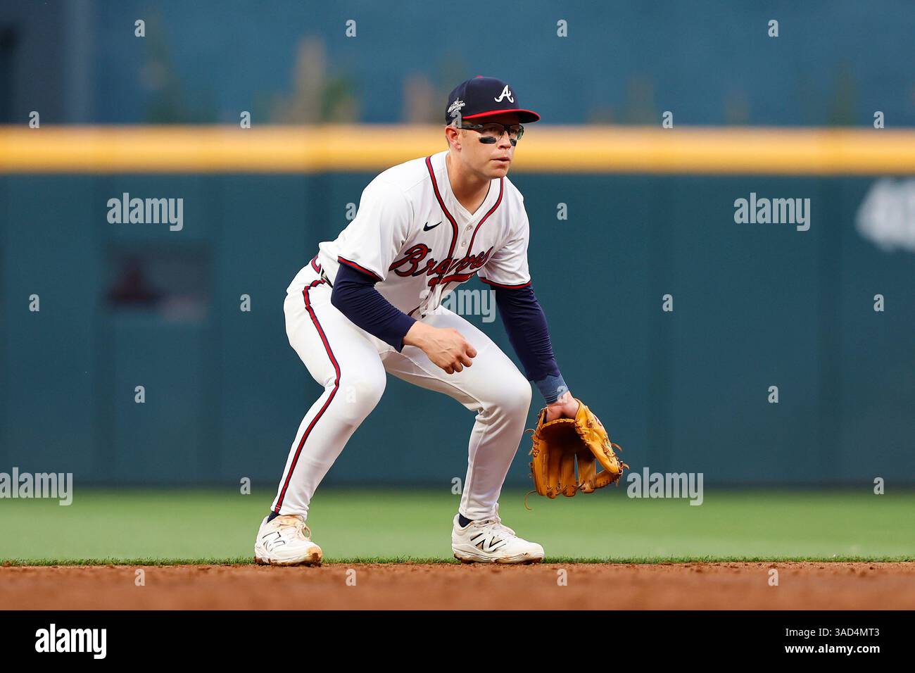 ATLANTA, GA - APRIL 04: Nick Allen #2 of the Atlanta Braves during the ...