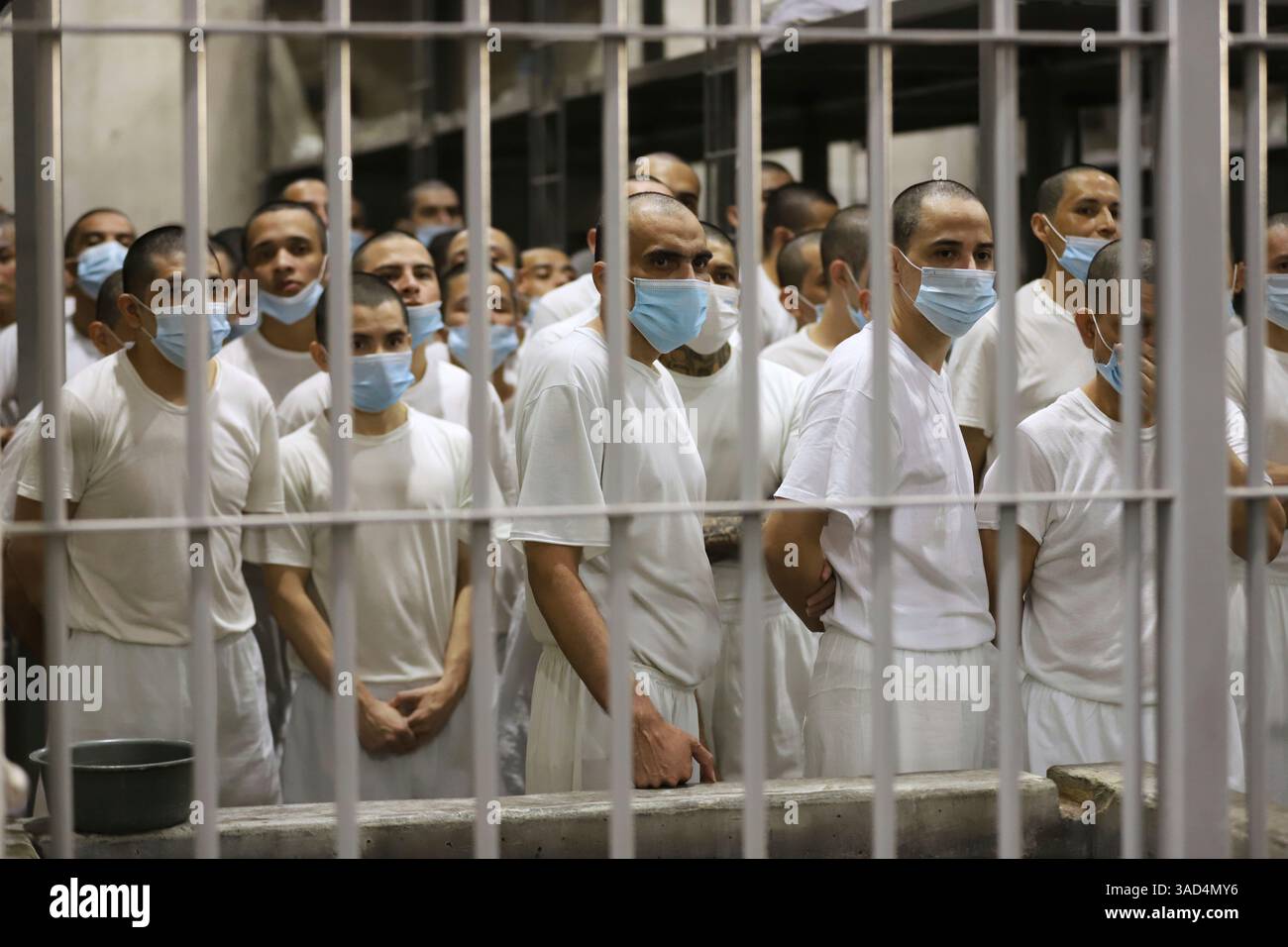 Prisoners look from their cell as the Costa Rica Justice and Peace ...