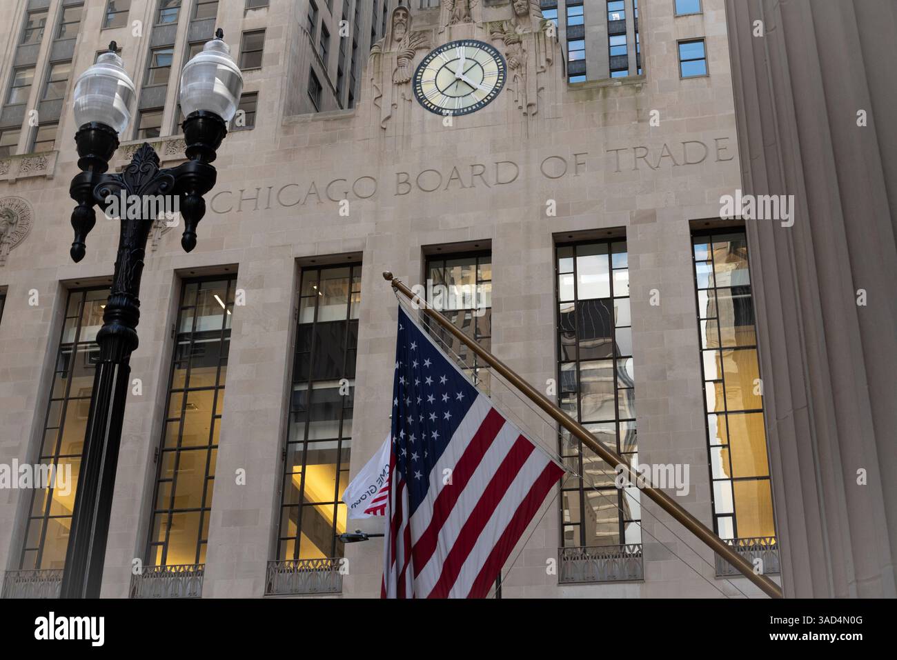 Chicago Board of Trade Building in Chicago Loop, Art Deco style built ...