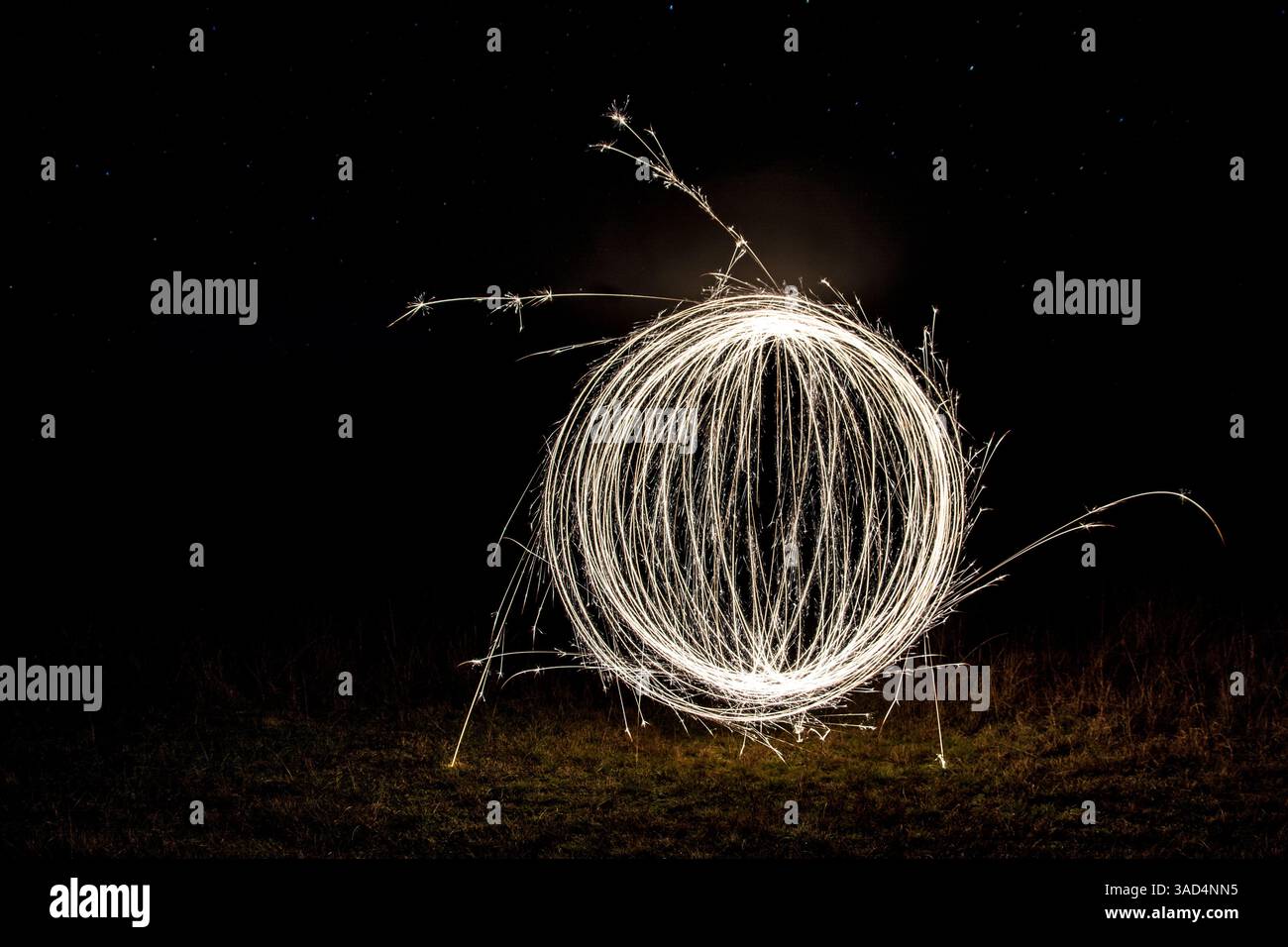 circles of light at night Stock Photo - Alamy