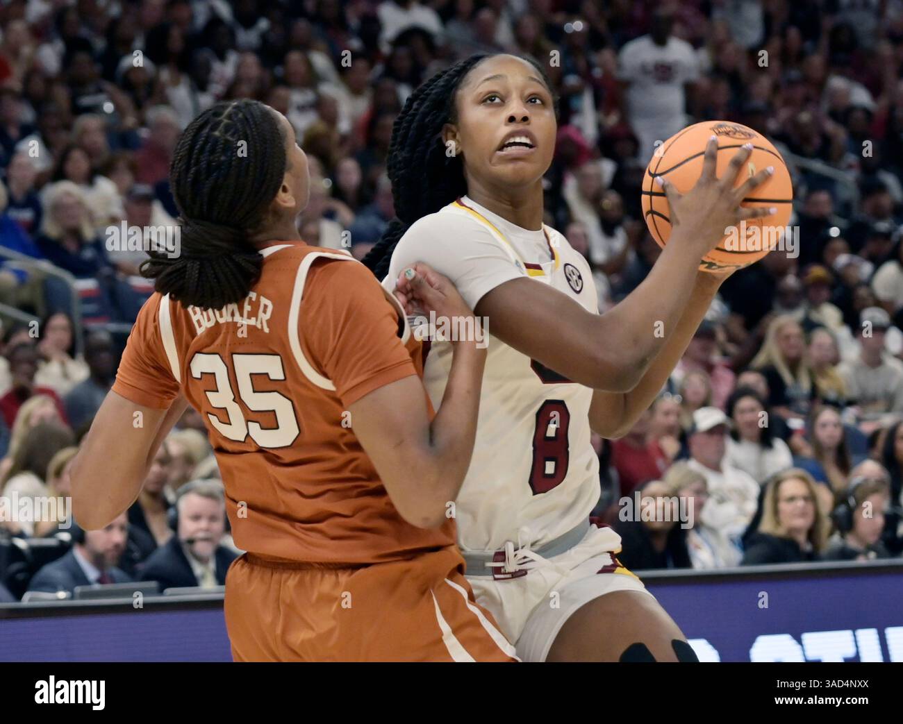 Tampa, United States. 04th Apr, 2025. South Carolina forward Joyce ...