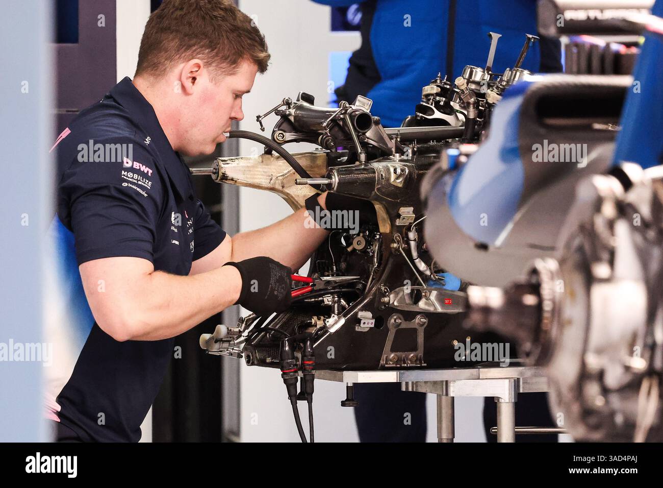 Suzuka, Japon. 04th Apr, 2025. Alpine F1 Team A525, mechanical detail ...