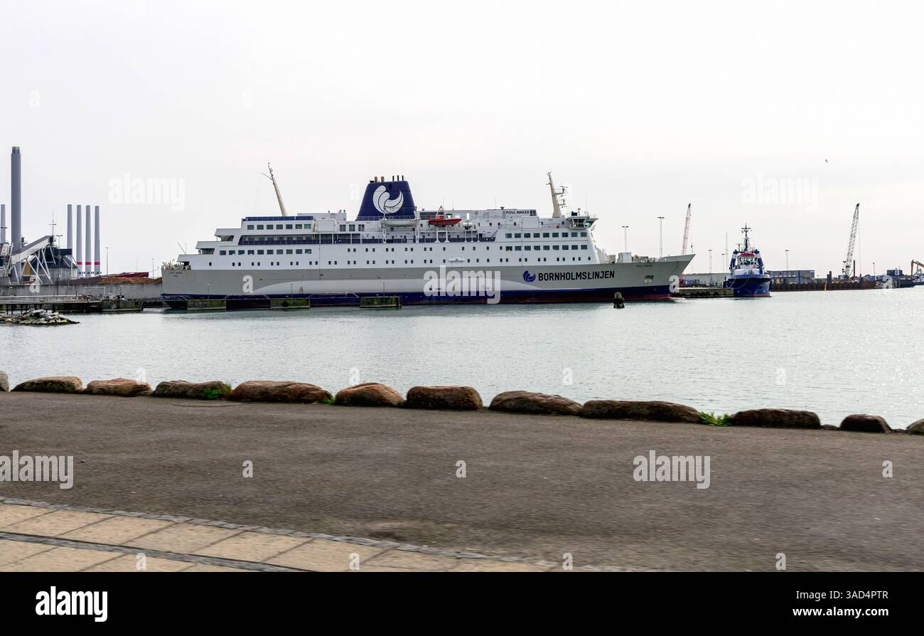 Large and high-speed ferry Bornholmslinjen transports from the city of ...