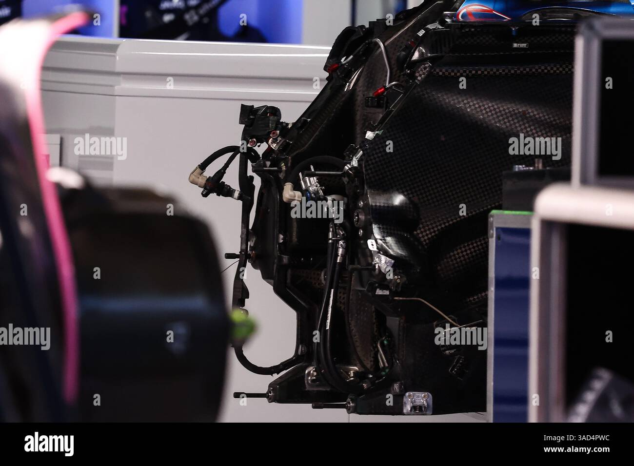 Alpine F1 Team A525, mechanical detail cockpit detail during the ...
