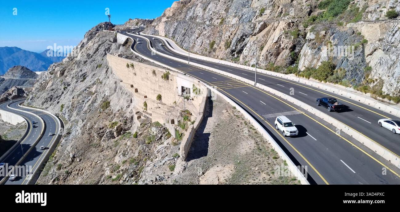 Taif, Saudi Arabia - December 27th 2022: Taif scenery view from Al Hada ...