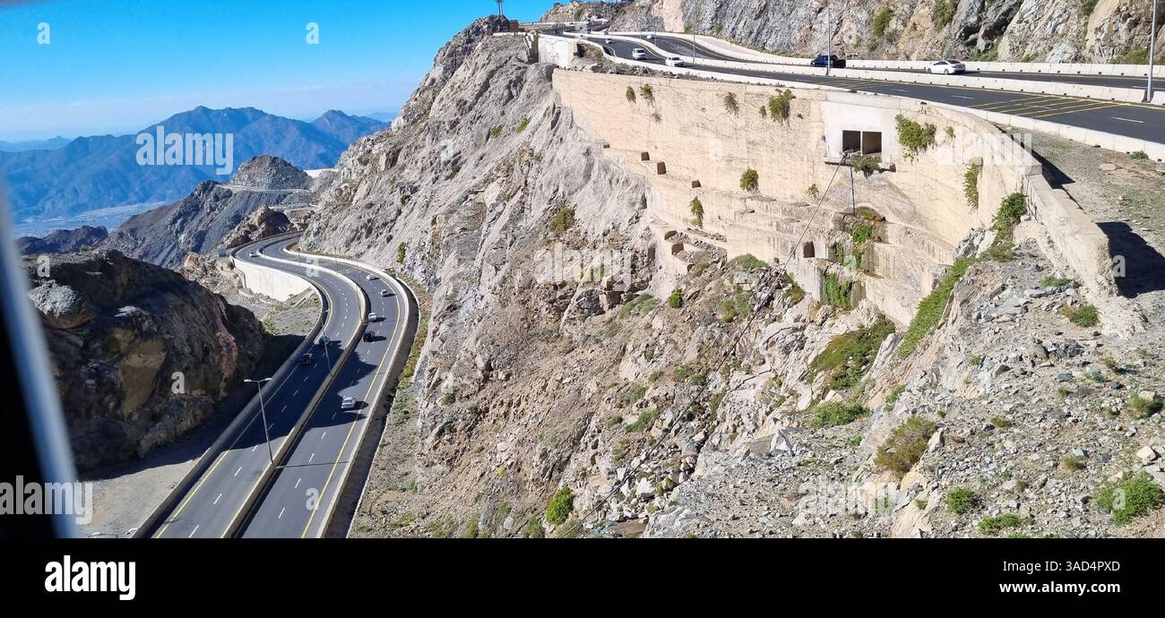 Taif scenery view from Al Hada Cable Car Stock Photo - Alamy
