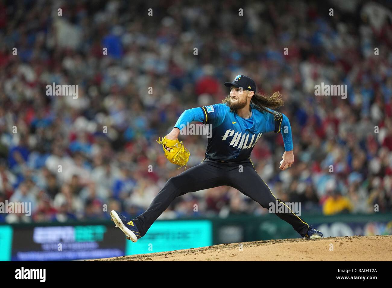 Philadelphia Phillies pitcher Matt Strahm in action during a baseball ...