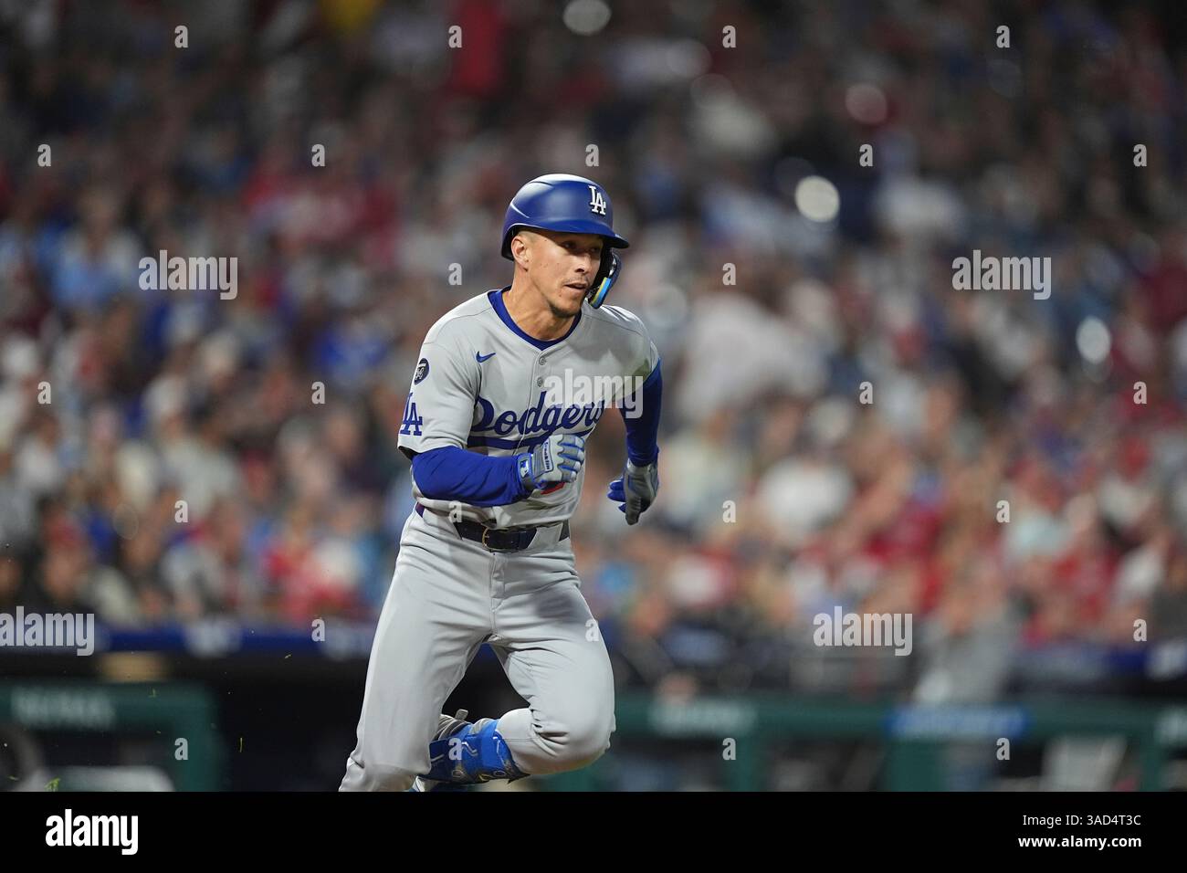 Los Angeles Dodgers' Tommy Edman in action during a baseball game ...