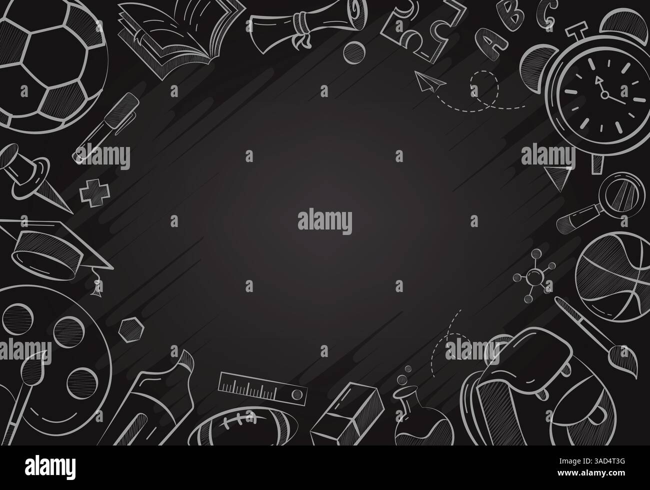 School border outline clipart template design. Back to school frame in ...