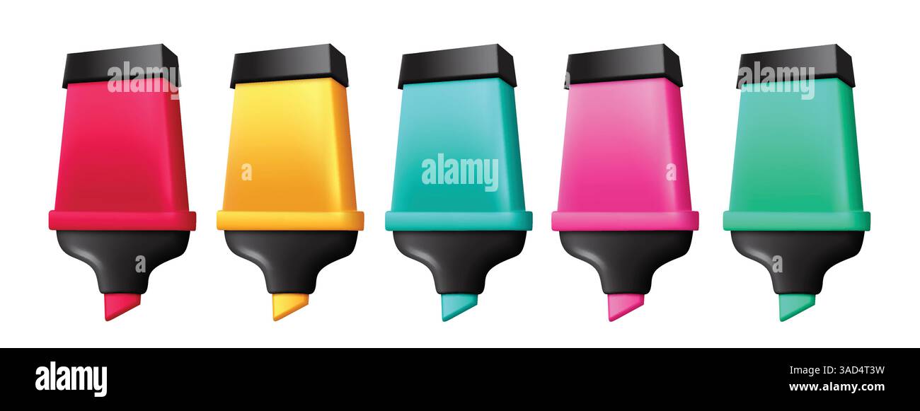 Red highlighter marker clipart hi-res stock photography and images - Alamy