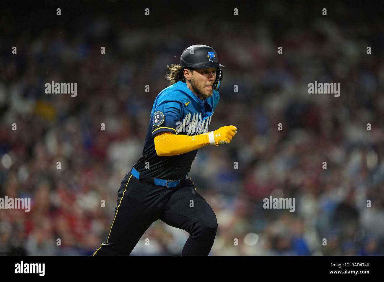 Philadelphia Phillies' Alec Bohm in action during a baseball game ...