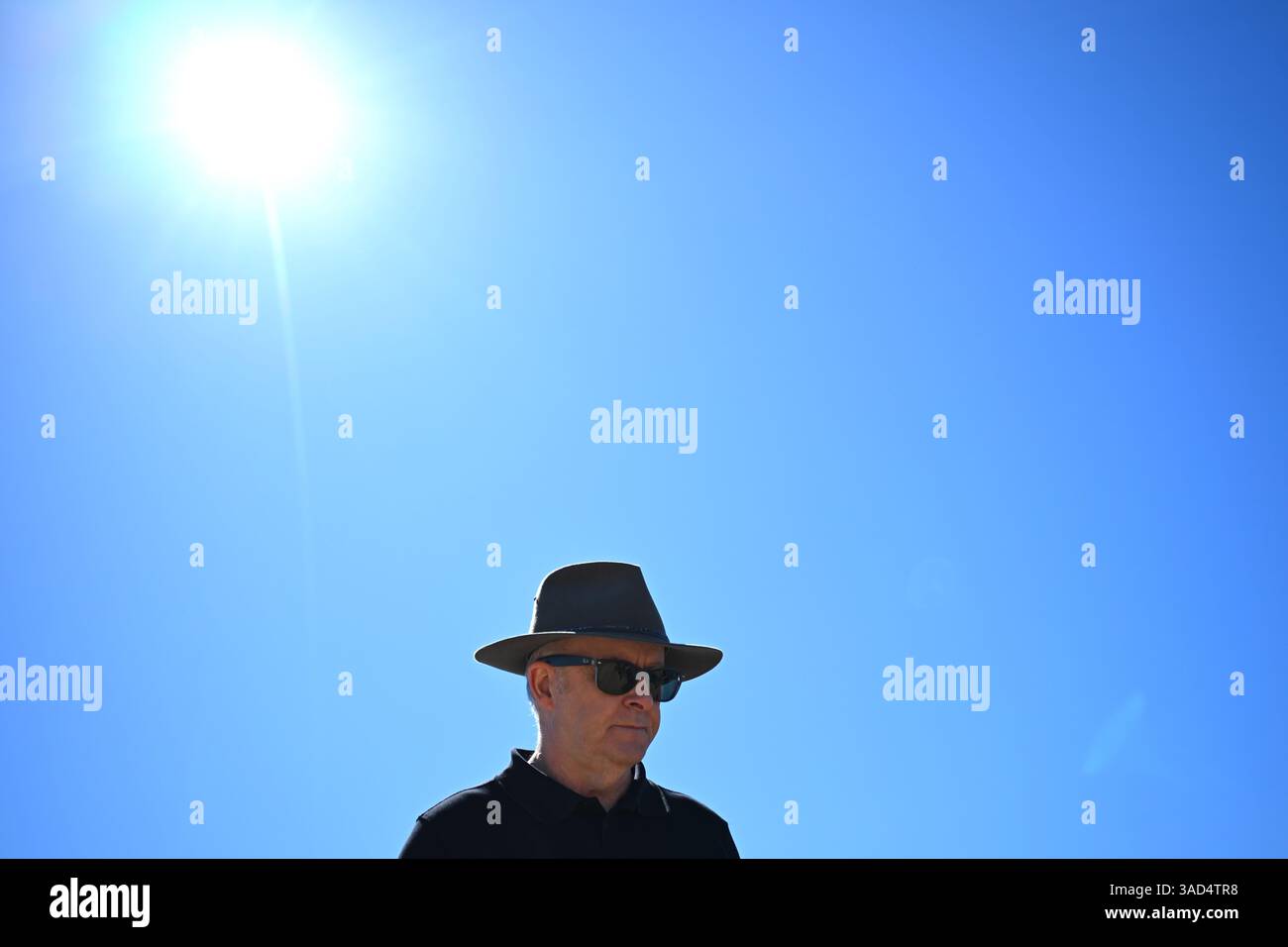 Longreach, Australia. 05th Apr, 2025. Australian Prime Minister Anthony ...