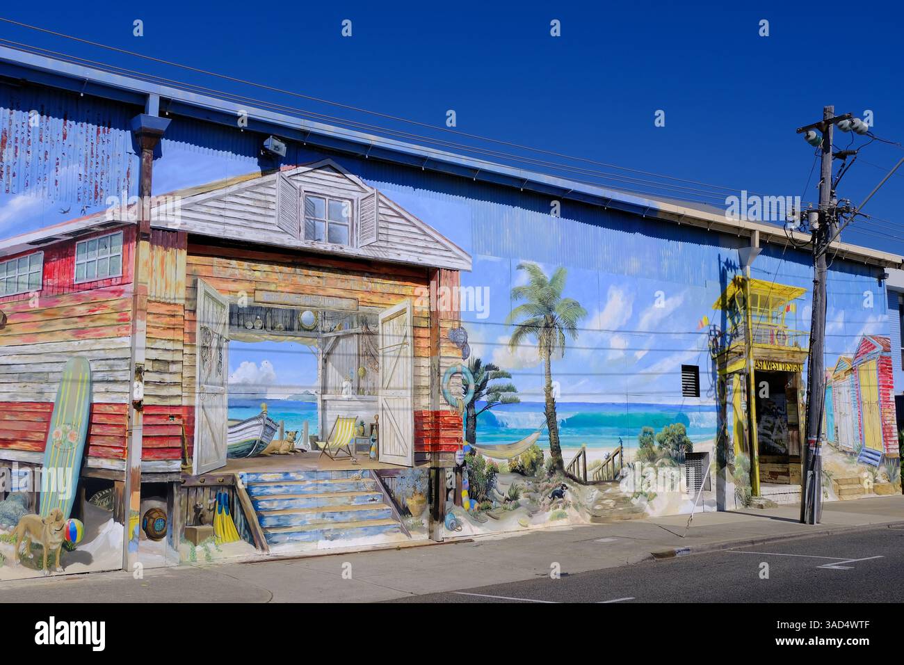 Colourful mural by Graeme Miles-Richards on East West Design furniture ...