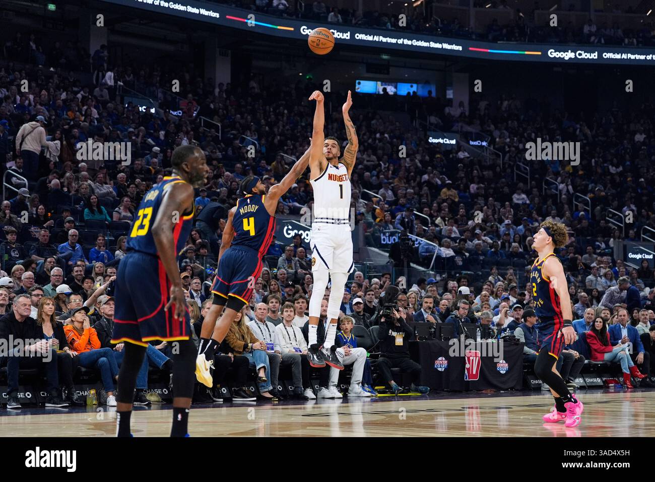 Denver Nuggets forward Michael Porter Jr. (1) shoots a 3-point basket ...