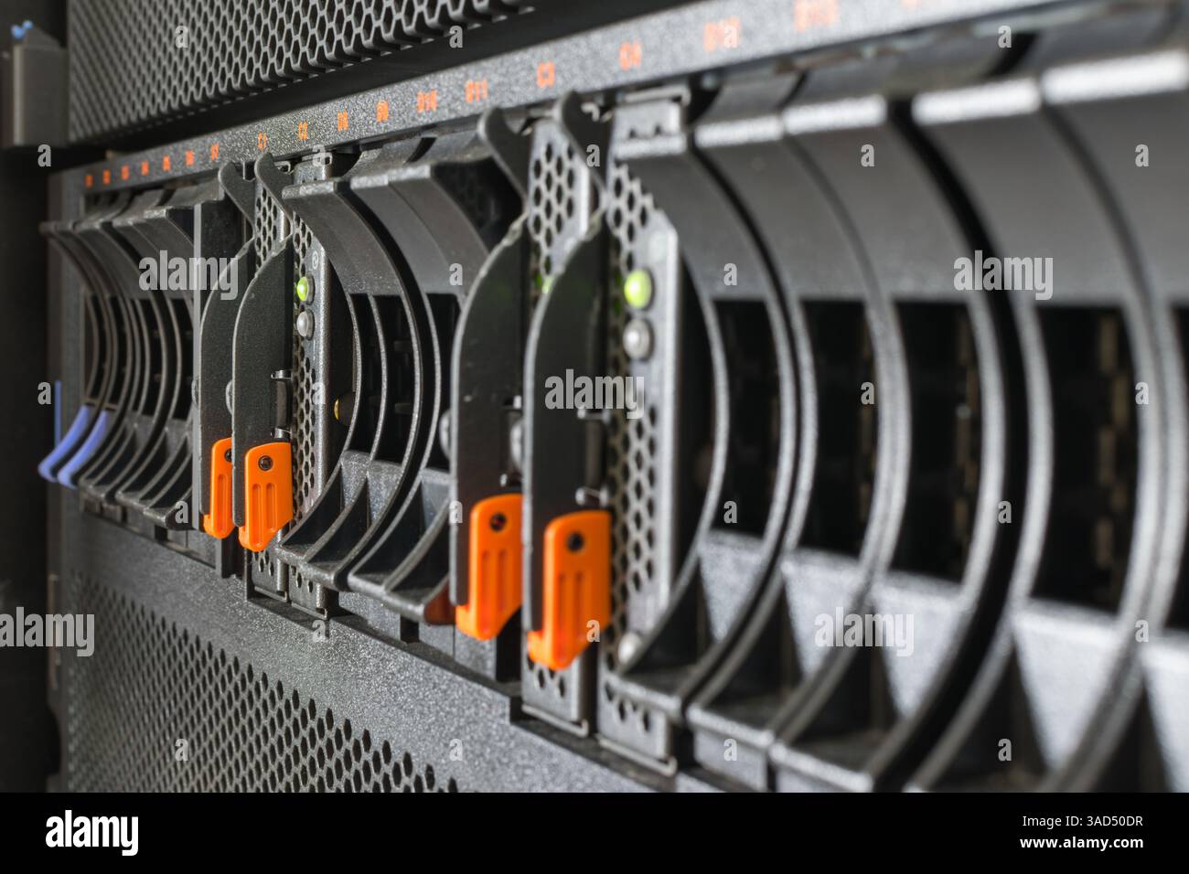 Computer Server mainframe and raid storage in datacenter Stock Photo ...