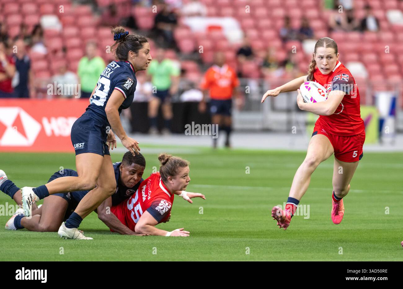 SINGAPORE, SINGAPORE. APRIL 5th 2025 HSBC Singapore 7s Rugby. Shona ...