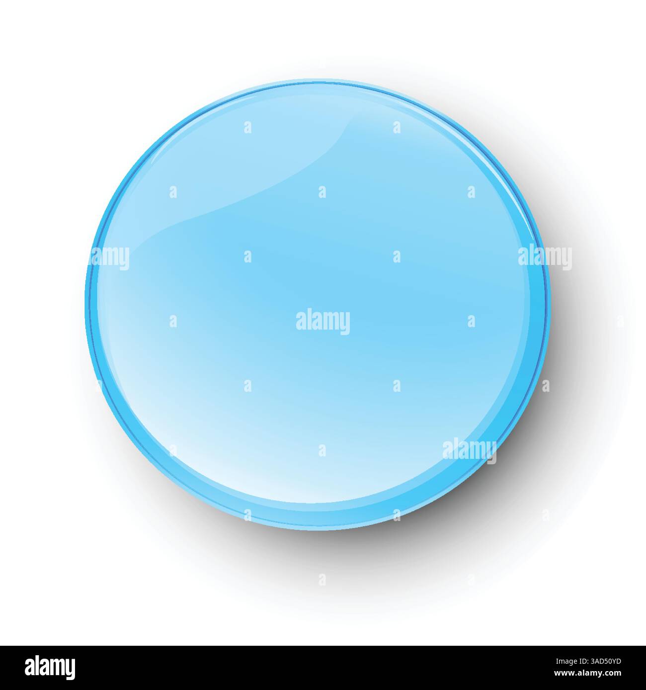 A shiny blue circular button with a 3D effect Stock Vector Image & Art ...