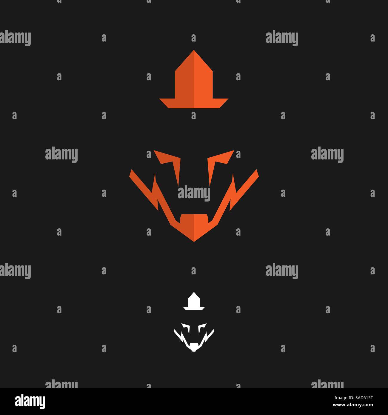 Fox minimalism origami logo illustration vector, a minimalistic ...